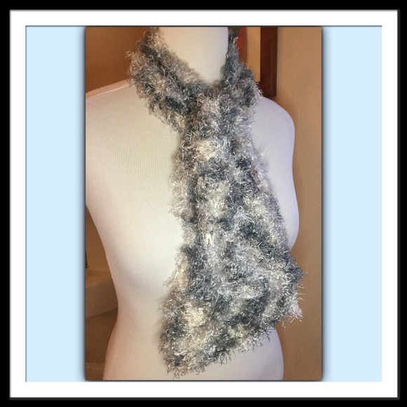 Chiaroscuro Designs | Accessories | Handmade Fluffy Fuzzy Warm Scarf ...